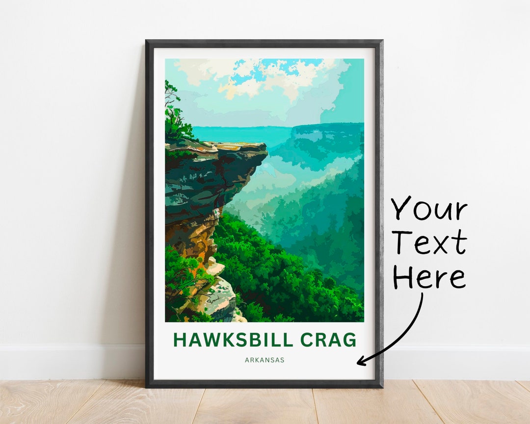 Personalized Hawksbill Crag Travel Print Whitaker Point Hawksbill Crag ...