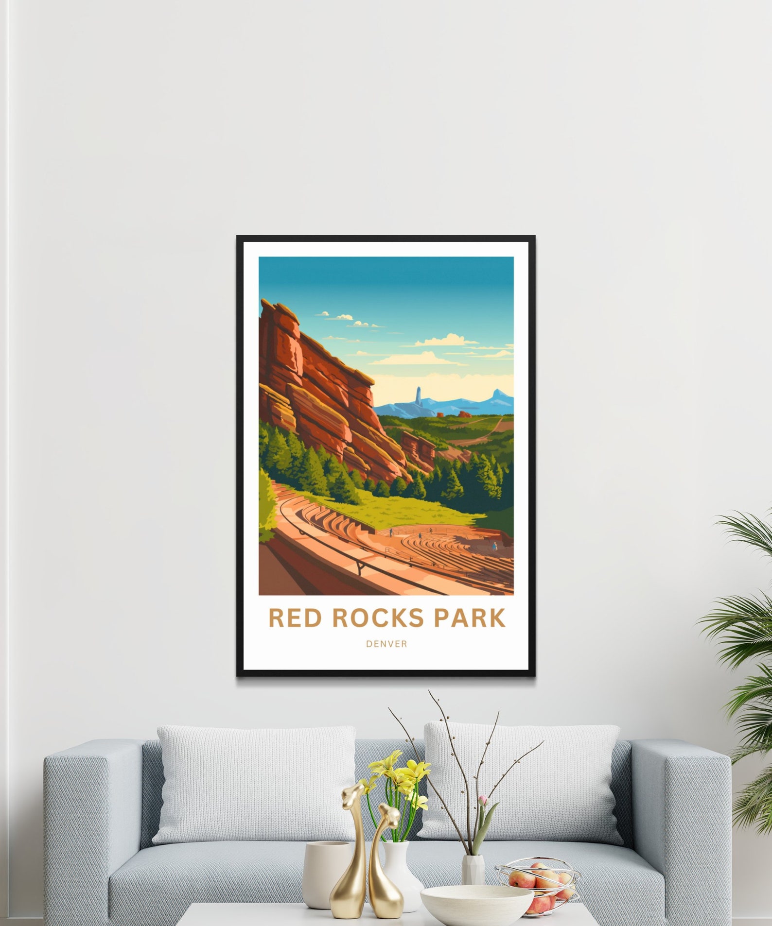 Red Rocks Amphitheatre Travel Print - Red Rocks Amphitheatre Poster ...