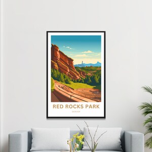 Red Rocks Amphitheatre Travel Print - Red Rocks Amphitheatre Poster ...