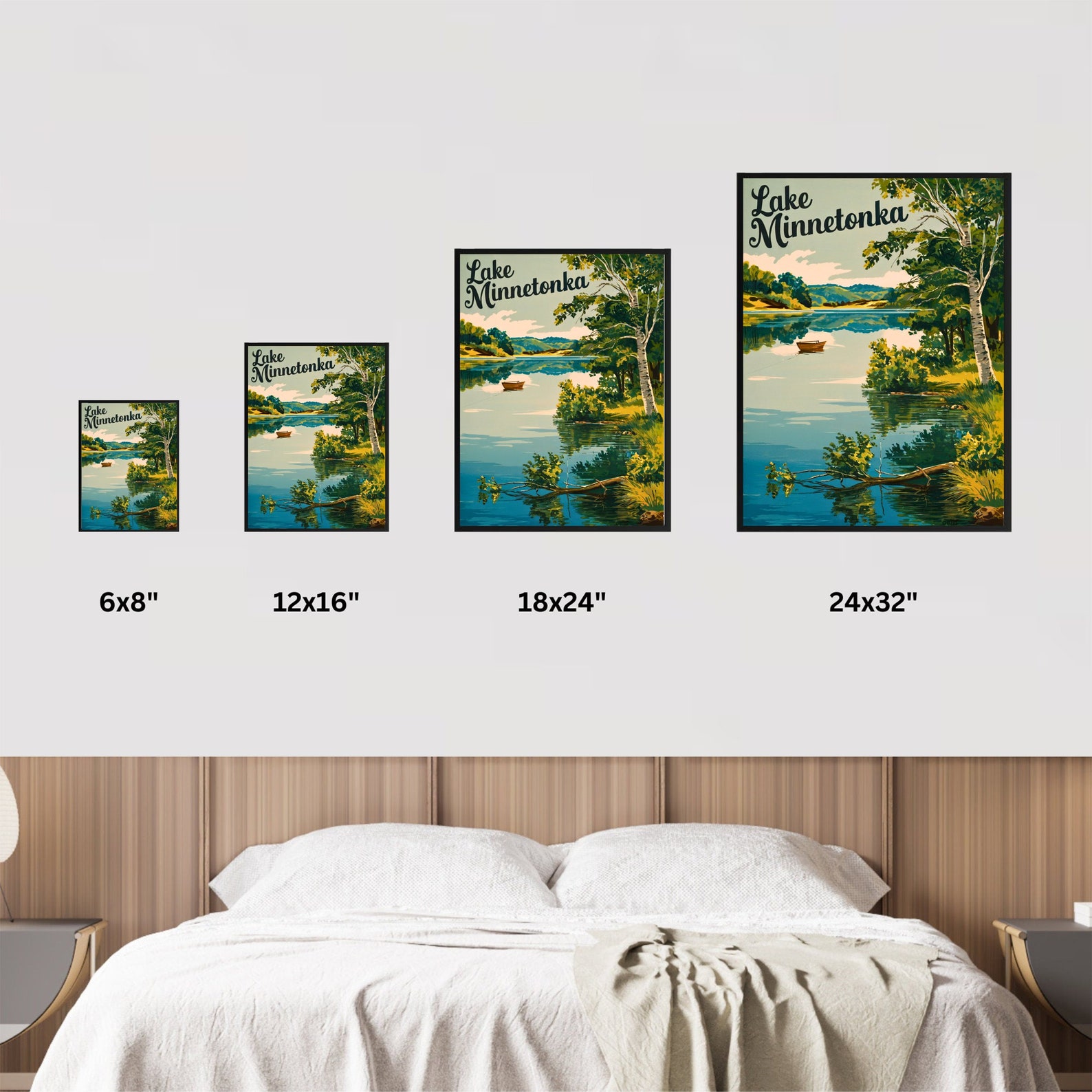 Lake Minnetonka Vintage Travel Poster - Lake Minnetonka Print ...