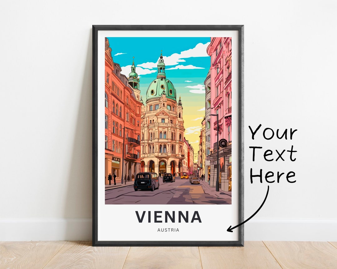 Personalized Vienna Travel Print - Vienna Poster, Austria Wall Art ...
