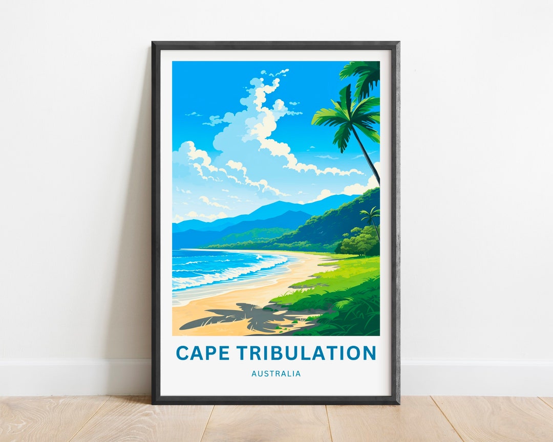Cape Tribulation Travel Print - Cape Tribulation Poster, Queensland ...