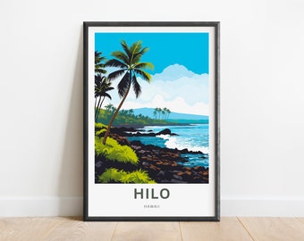 Hilo Wall Art Big Island Artwork Hawaii Travel Print Gift - Etsy