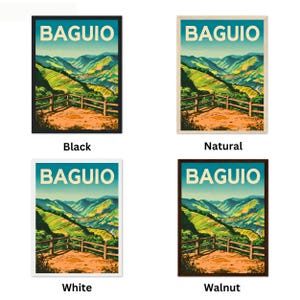 Baguio City Vintage Travel Poster Baguio City Print, Philippines Wall ...