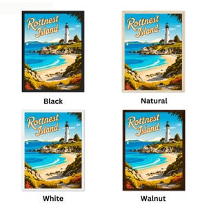 Rottnest Island Vintage Travel Poster - Rottnest Island Print ...