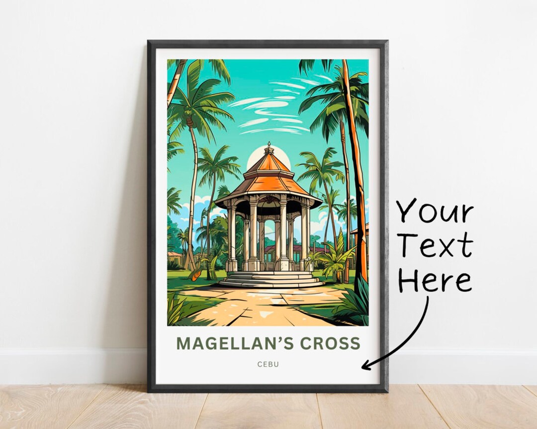 Personalized Magellan's Cross Travel Print Magellan's Cross Poster ...