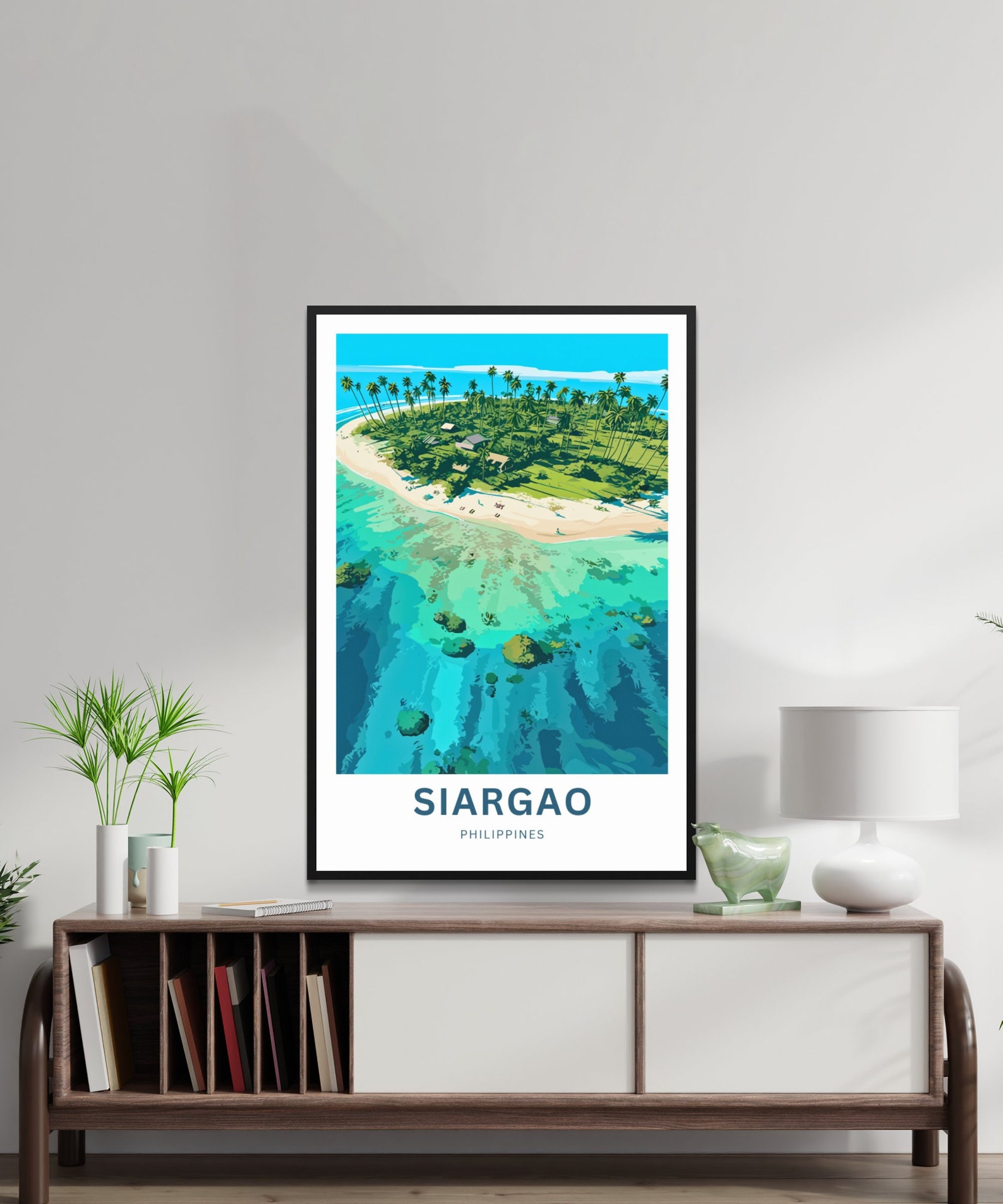 Siargao Travel Print - Siargao Poster, Philippines Wall Art, Framed ...