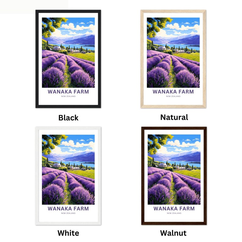 Wanaka Farm Travel Print - Wanaka Farm Poster, New Zealand Wall Art ...