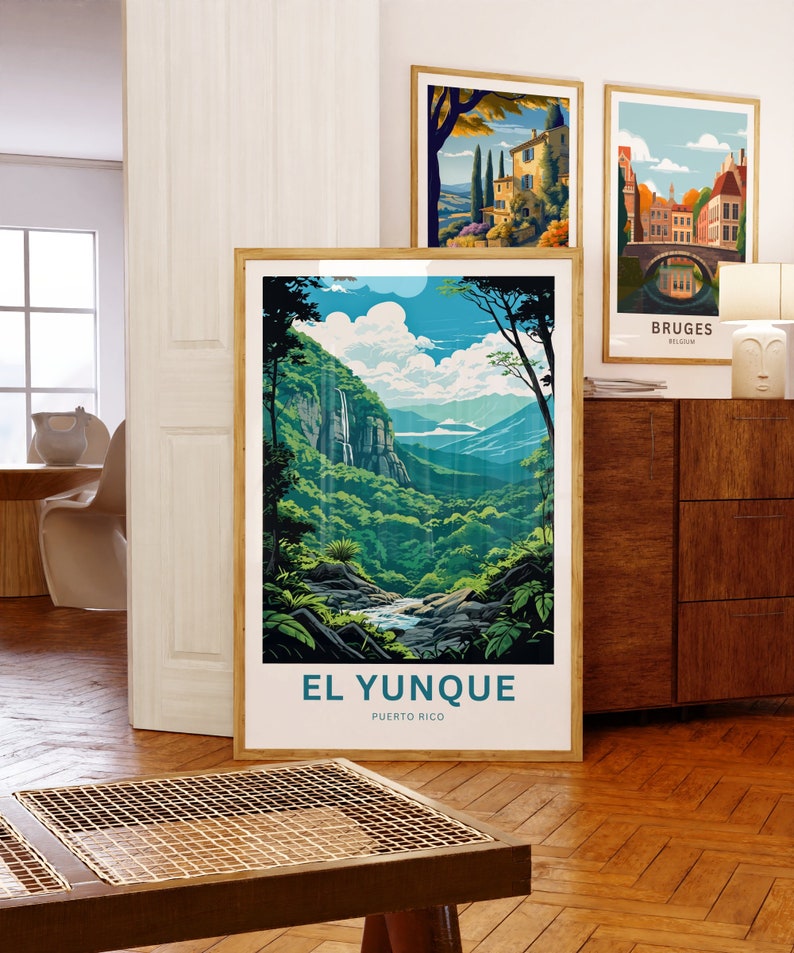 El Yunque Travel Print El Yunque Poster, El Yunque National Forest ...