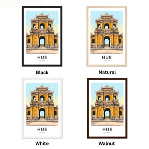 Hue Travel Print - Hue Poster, Vietnam Wall Art, Framed Present, Gift ...