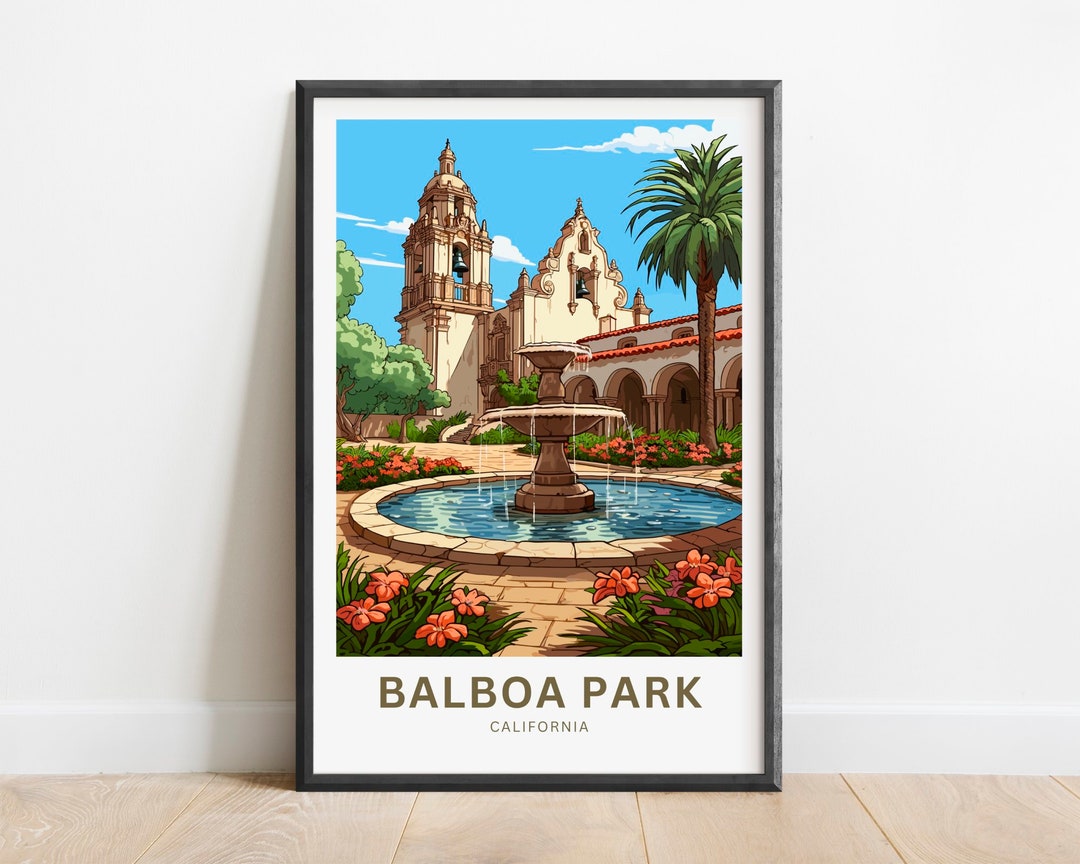 Balboa Park Travel Print - Balboa Park Poster, California Wall Art ...