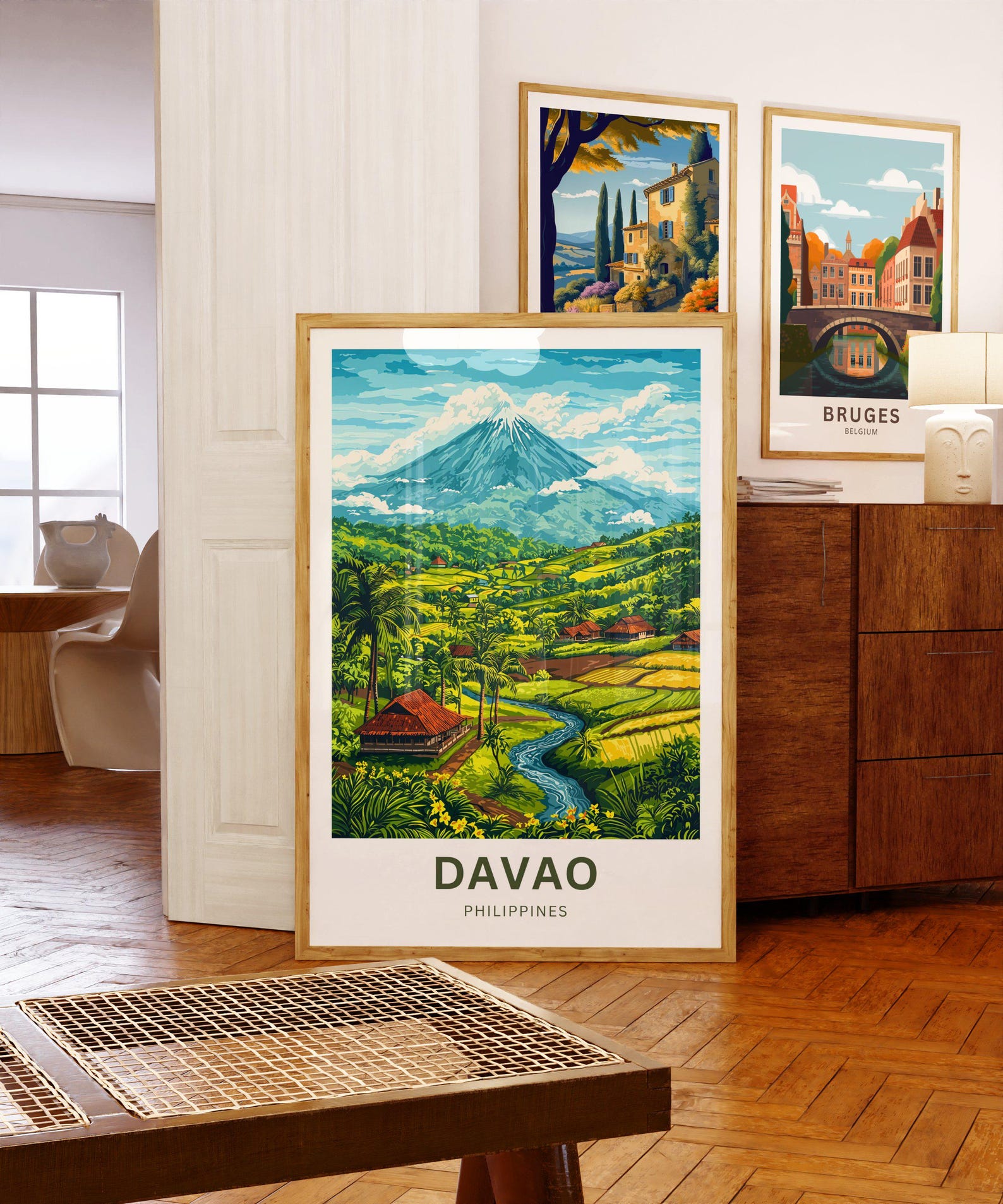 Davao Travel Print - Davao Poster, Philippines Wall Art, Framed Present ...