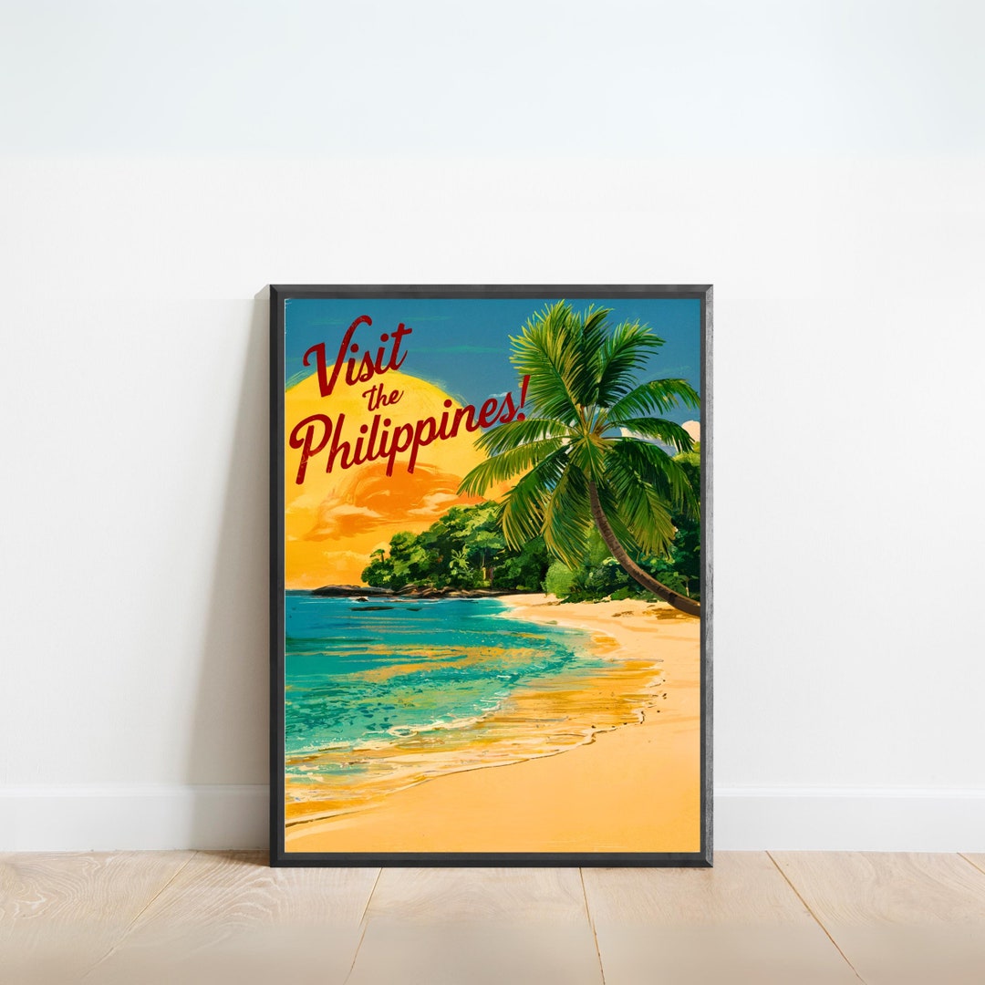 Philippines Vintage Travel Poster Philippines Print, Southeast Asia ...