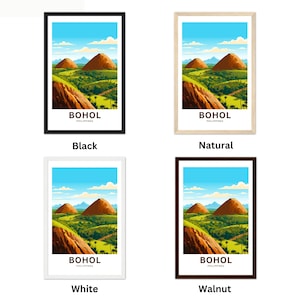 Bohol Travel Print - Bohol Poster, Philippines Wall Art, Framed Present ...