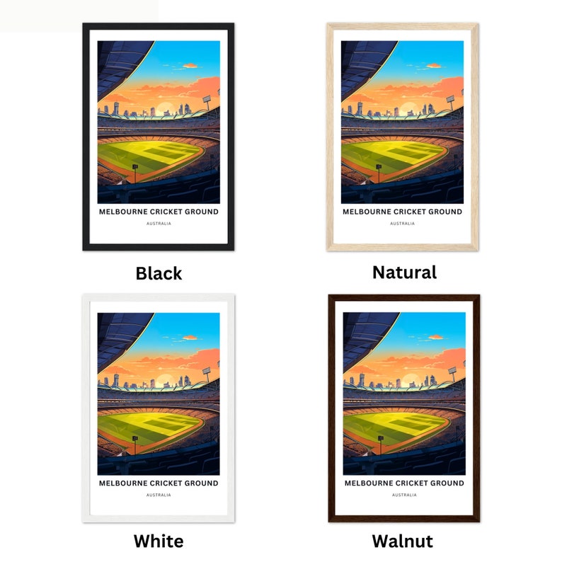 Melbourne Cricket Ground MCG Travel Print Melbourne Cricket Ground ...