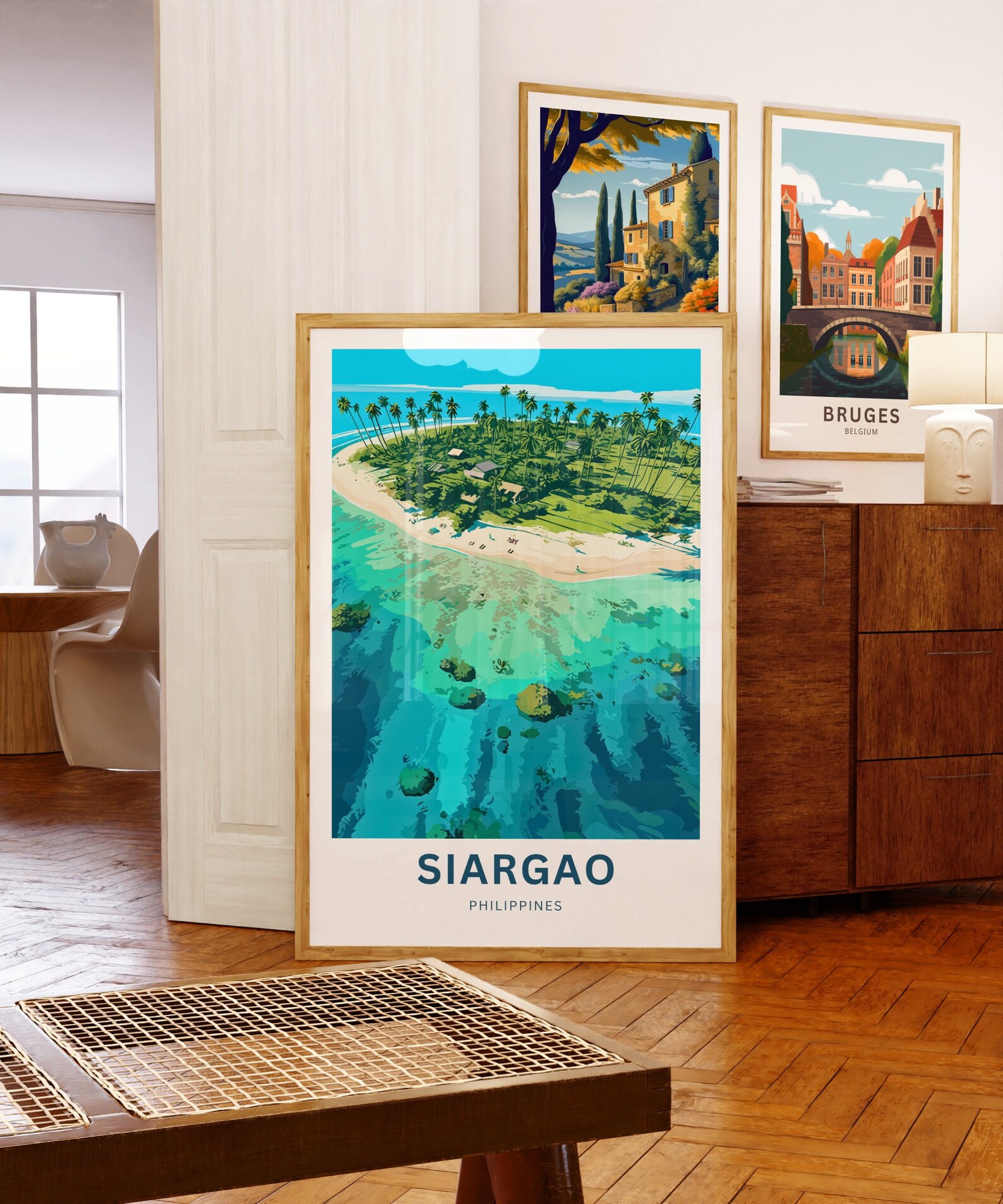 Siargao Travel Print - Siargao Poster, Philippines Wall Art, Framed ...