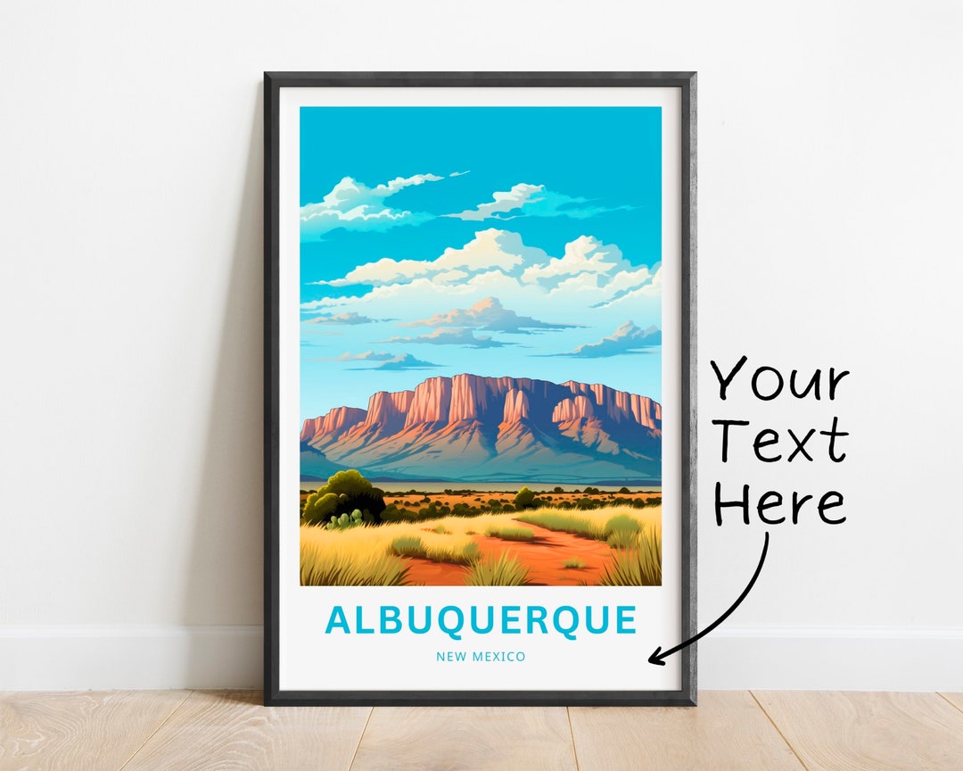 Personalized Albuquerque Travel Print - Albuquerque Poster, Albuquerque ...