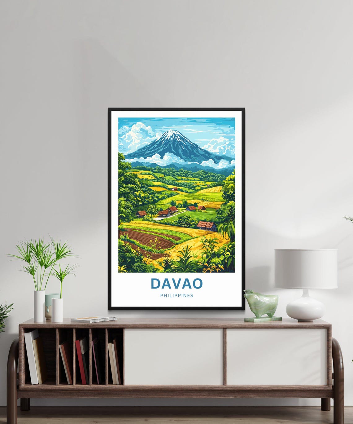Davao Travel Print - Davao Poster, Philippines Wall Art, Framed Present ...