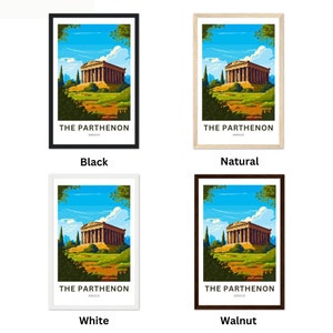 Parthenon Travel Print - Parthenon Poster, Greece Wall Art, Framed ...