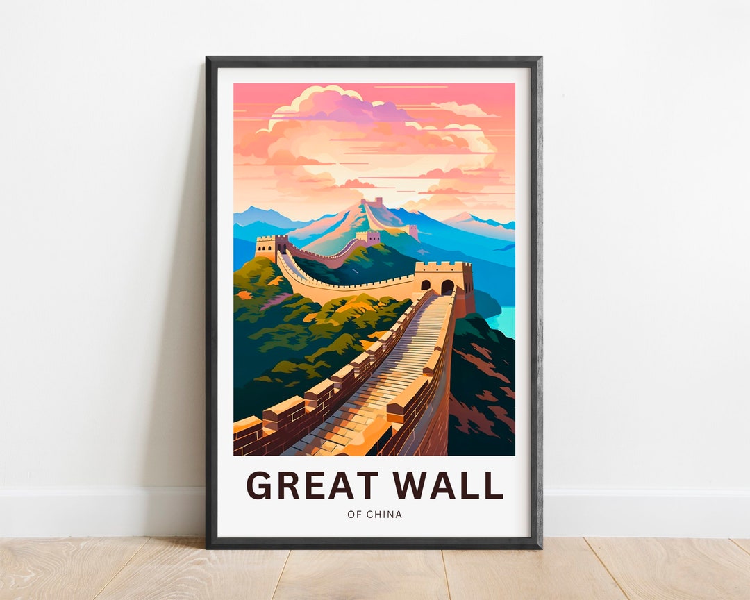 Great Wall of China Travel Print - Great Wall of China Poster, China ...