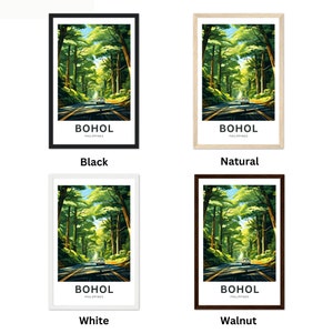 Bohol Travel Print Bohol Poster, Philippines Wall Art, Framed Present ...