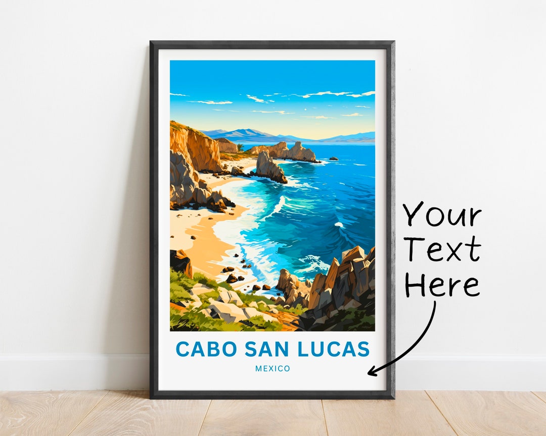 Personalized Cabo San Lucas Travel Print - Cabo San Lucas Poster ...