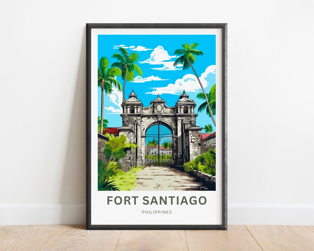 Fort Santiago Travel Print Fort Santiago, Manila Poster, Manila ...