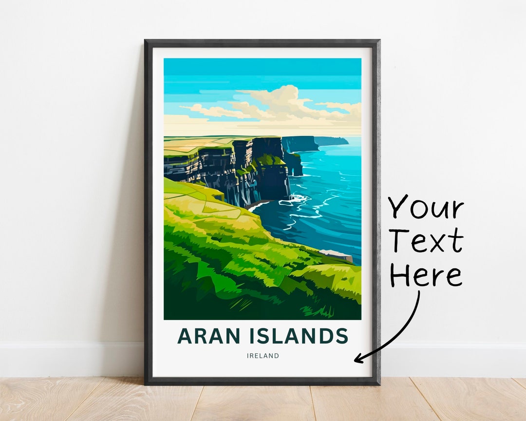 Personalized Aran Islands Travel Print - Aran Islands Poster, Ireland ...