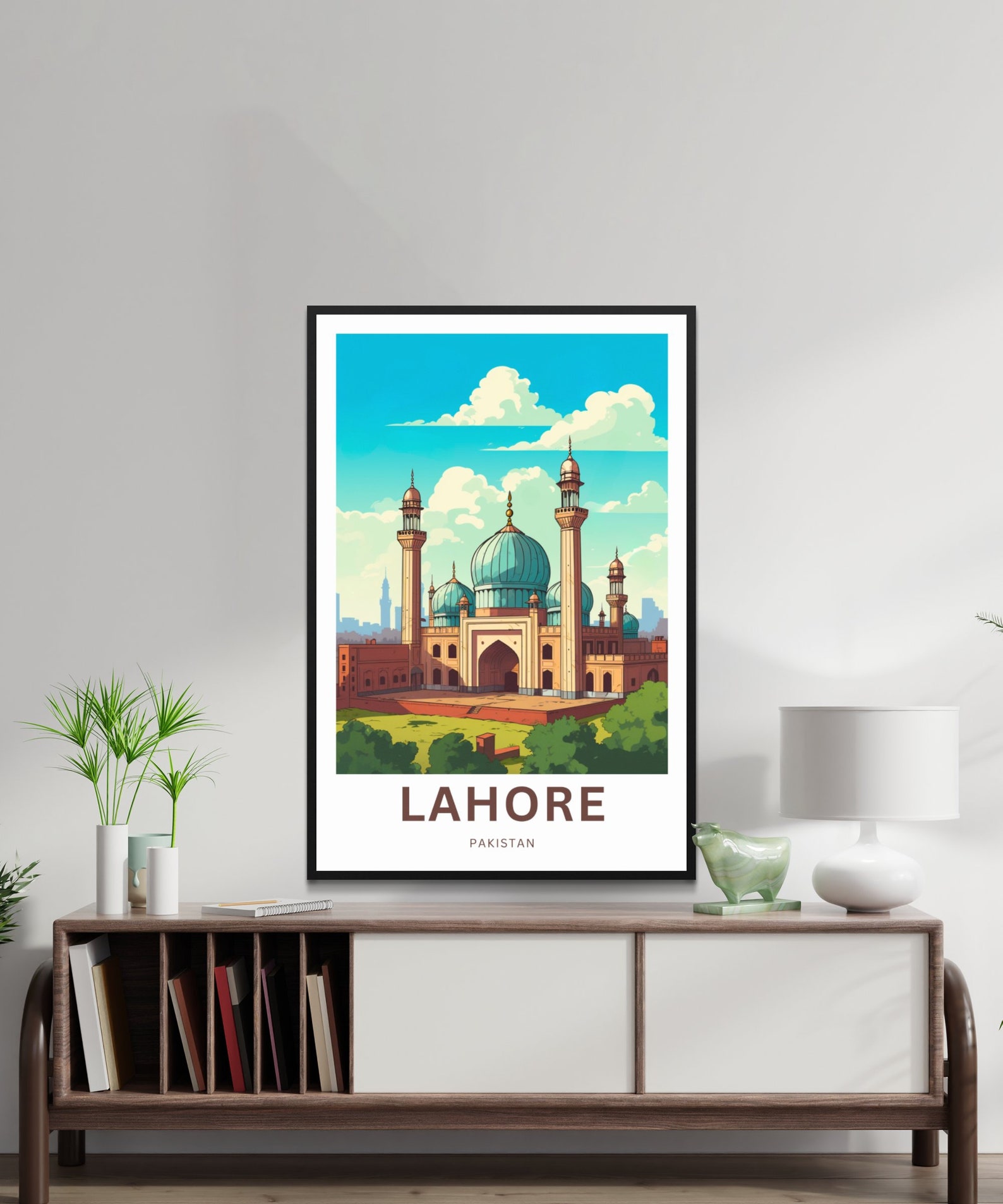 Lahore Travel Print - Lahore Poster, Pakistan Wall Art, Framed Present ...