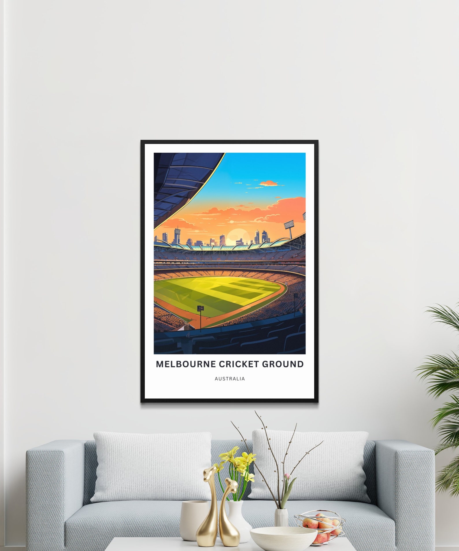 Melbourne Cricket Ground (MCG) Travel Print - Melbourne Cricket Ground ...
