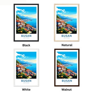 Busan Travel Print Busan Poster, South Korea Wall Art, Framed Present ...