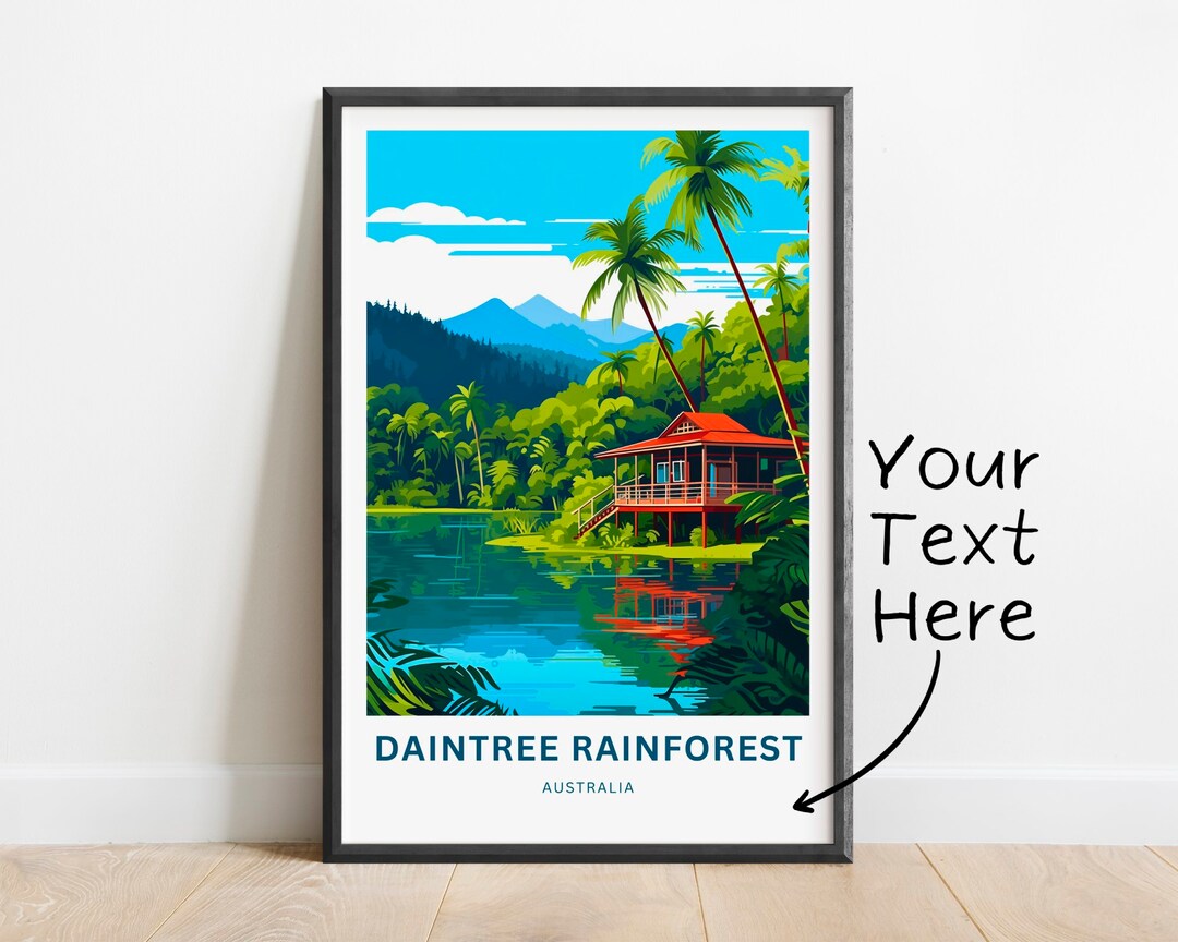Personalized Daintree Rainforest Travel Print - Daintree Rainforest ...