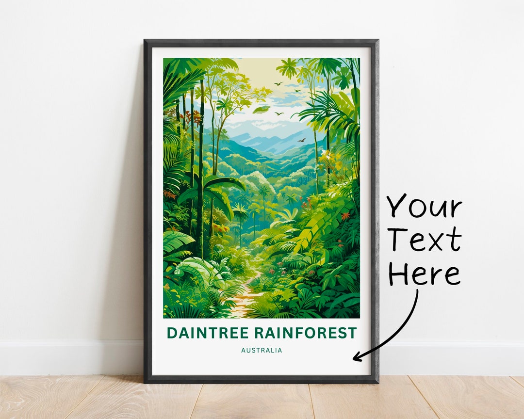 Personalized Daintree Rainforest Travel Print - Daintree Rainforest ...