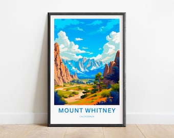 Mount Whitney Poster Wall Art - Etsy