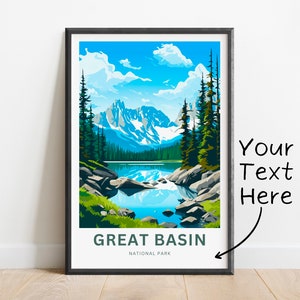 Personalized Great Basin National Park Travel Print - Great Basin ...