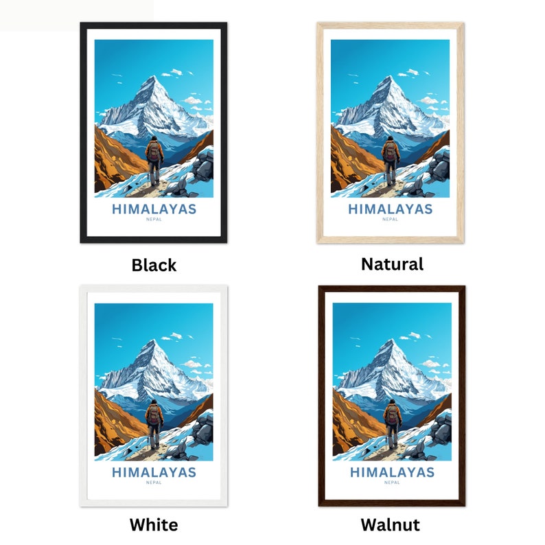 Personalized Himalayas Travel Print Himalayas Poster, Nepal Wall Art ...