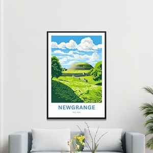 Newgrange Travel Print - Newgrange Poster, Ireland Wall Art, Framed ...