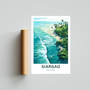 Siargao Travel Print - Siargao Poster, Philippines Wall Art, Framed ...