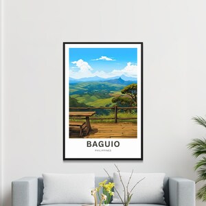 Baguio City Travel Print Baguio Poster, Philippines Wall Art, Framed ...