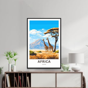 Africa Safari Travel Print - Africa Safari Poster, African Wall Art ...