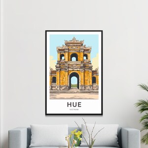 Hue Travel Print - Hue Poster, Vietnam Wall Art, Framed Present, Gift ...