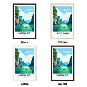 Langkawi Travel Print - Langkawi Poster, Malaysia Wall Art, Framed ...