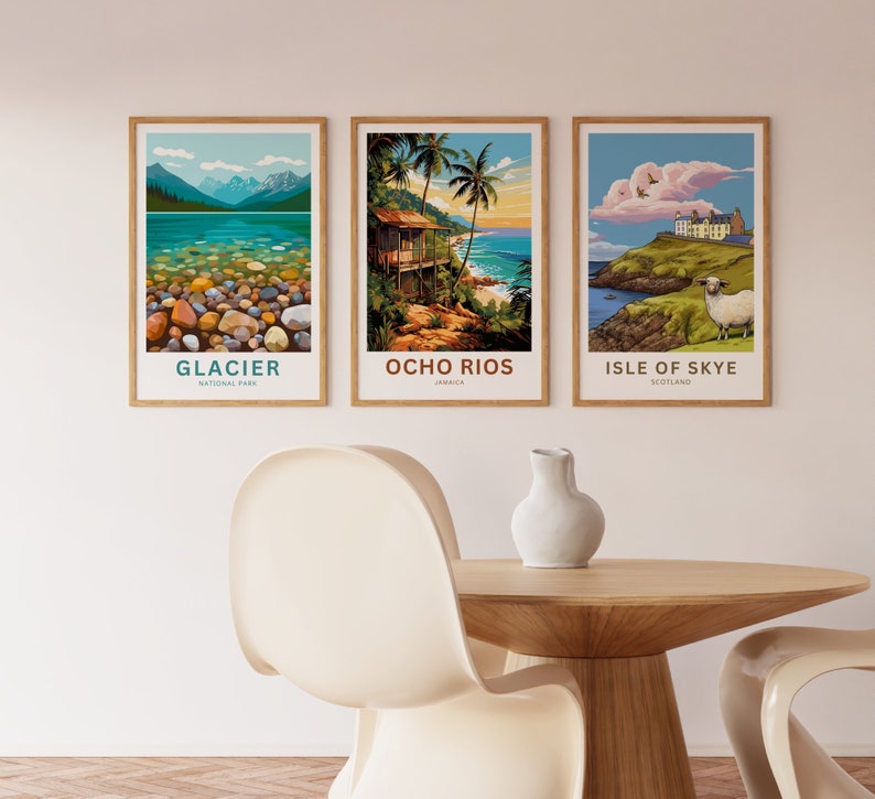 Ocho Rios Travel Print Ocho Rios Poster, Jamaica Wall Art, Framed ...