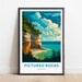 Pictured Rocks Travel Print Pictured Rocks Poster Michigan - Etsy