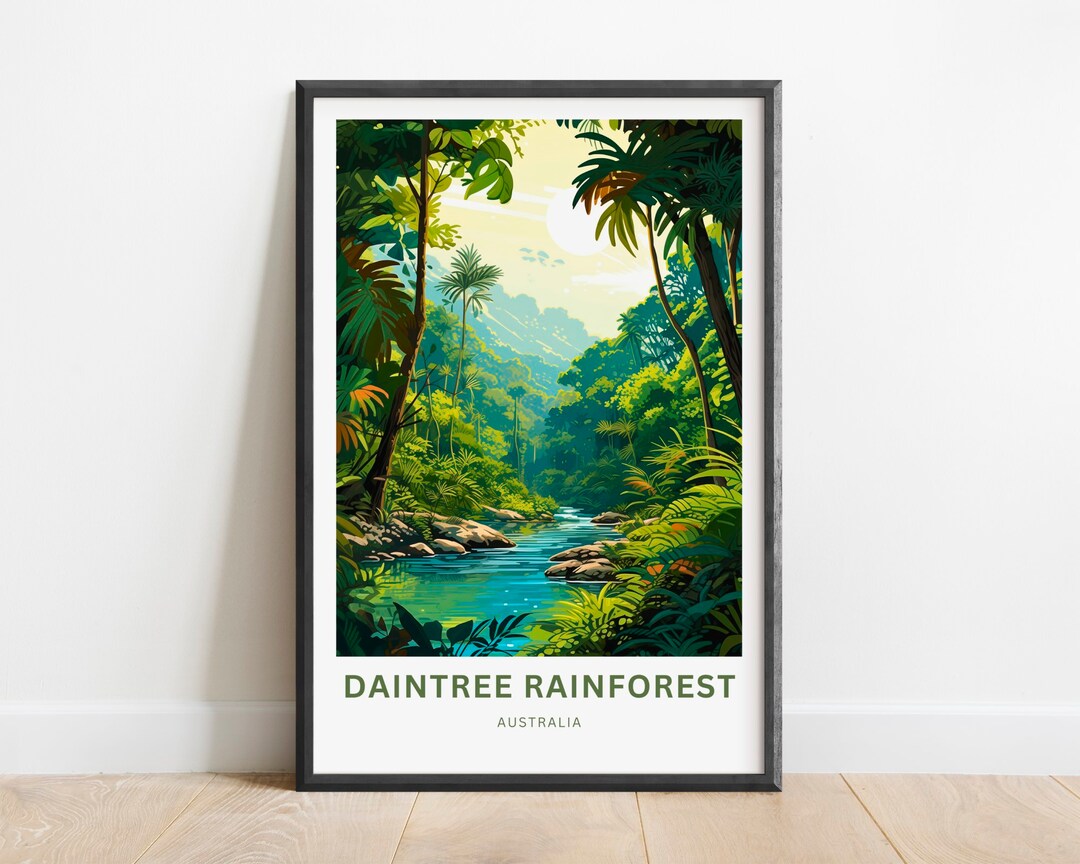 Daintree Rainforest Travel Print - Daintree Rainforest Poster ...