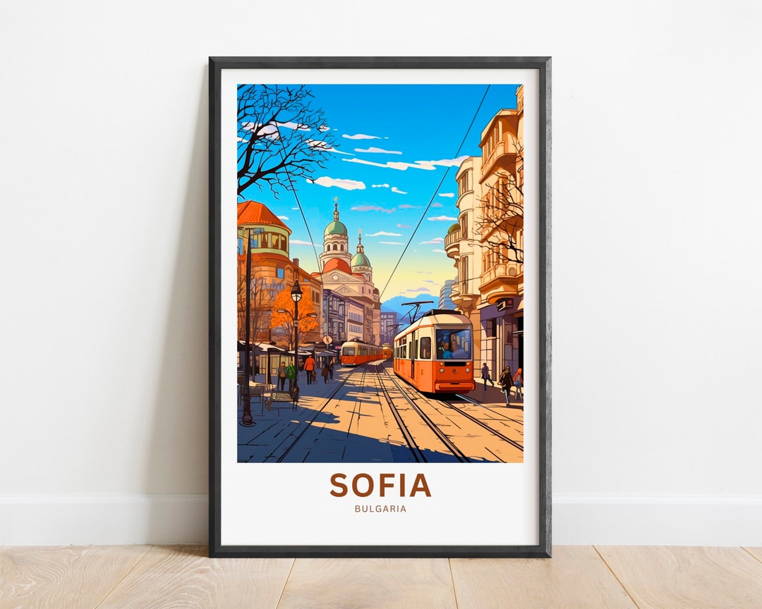 Sofia Travel Print Sofia Poster, Bulgaria Wall Art, Framed Present, Gift Bulgaria Present - Etsy UK