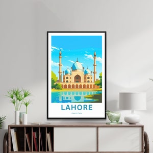 Personalized Lahore Travel Print - Lahore Poster, Pakistan Wall Art ...