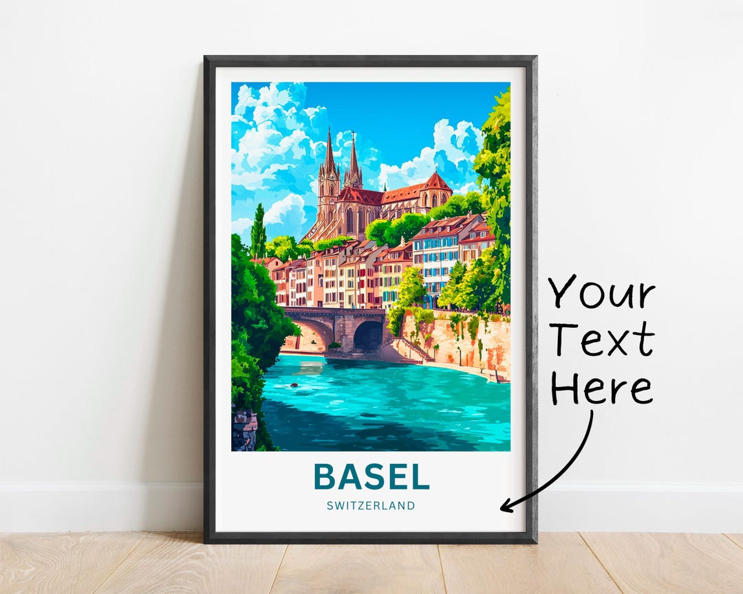 Personalized Basel Travel Print - Basel Poster, Switzerland Wall Art ...