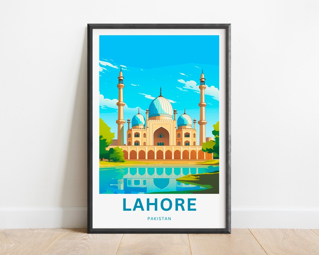 Lahore Travel Print - Lahore Poster, Pakistan Wall Art, Framed Present ...