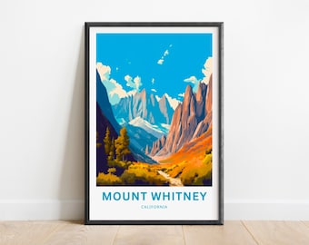 Mount Whitney Poster Wall Art - Etsy